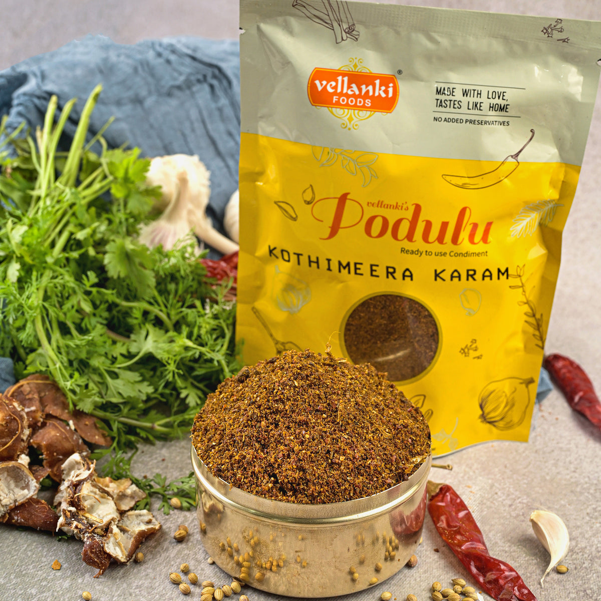 Kothimeera Karam (Coriander leaves) – vellankifoods